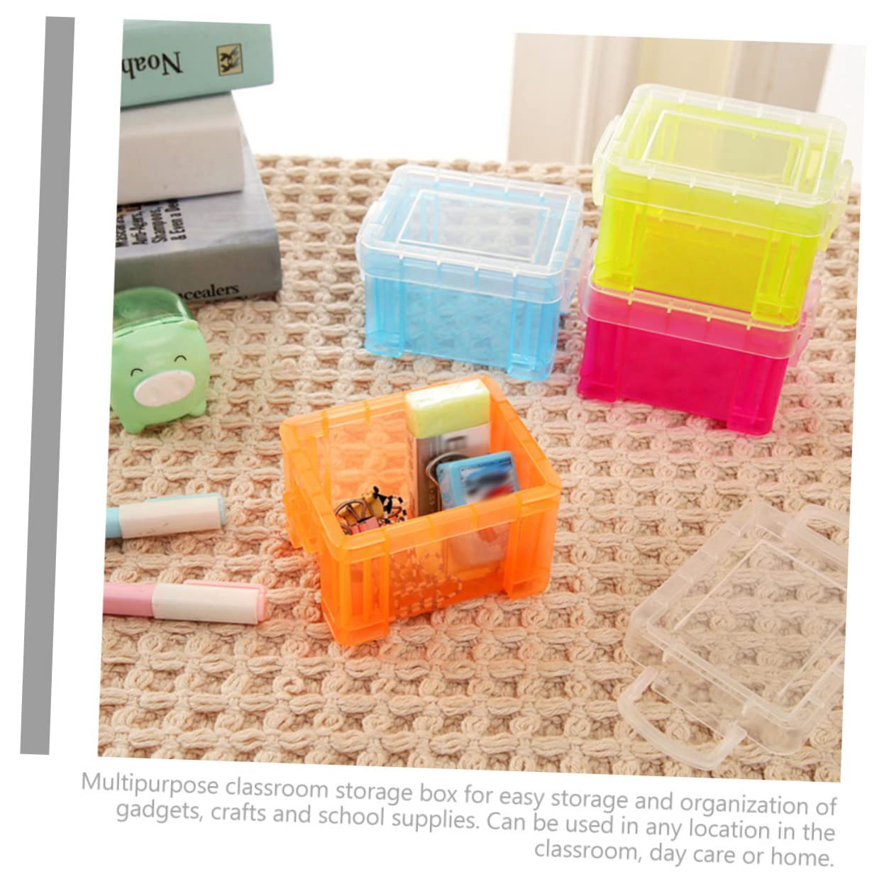 TEHAUX 6pcs Box Crafts Pp Plastic Small