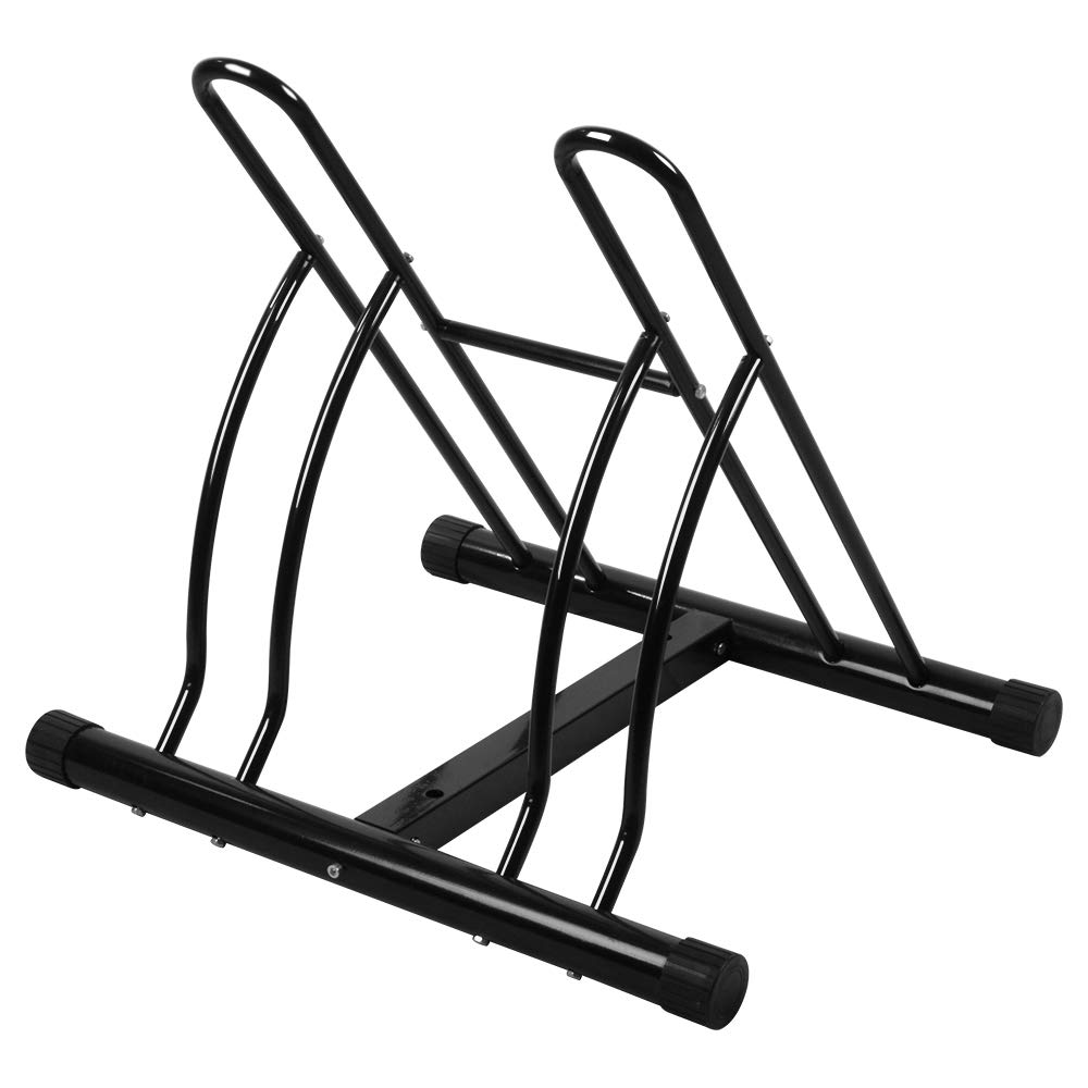ONETWOFIT Bike Racks 2-Bike Floor Stand Bicycle Cycle Stand Garage Bicycle Storage Packing Rack for Indoor and Outdoor Using