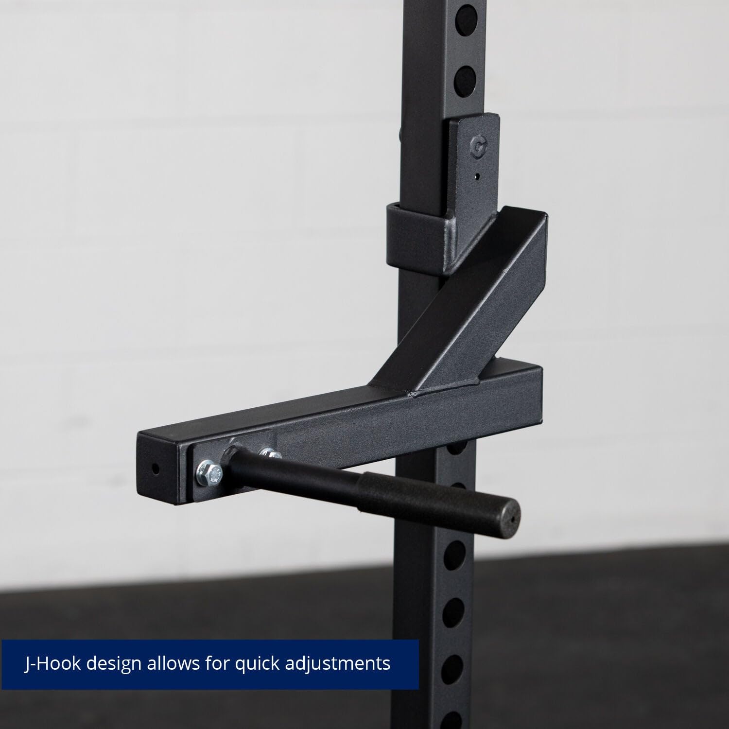 Titan Fitness T-2 Series Dip Bars, J-Hook Style Rack Mounted Dip Attachment, 880 LB Capacity, Fits 2†X 2†Tubular Steel