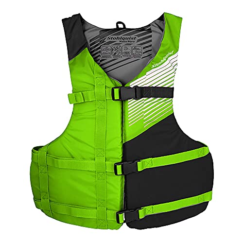 Stohlquist Fit Adult PFD Life Vest , Green & Black [4-Pack]