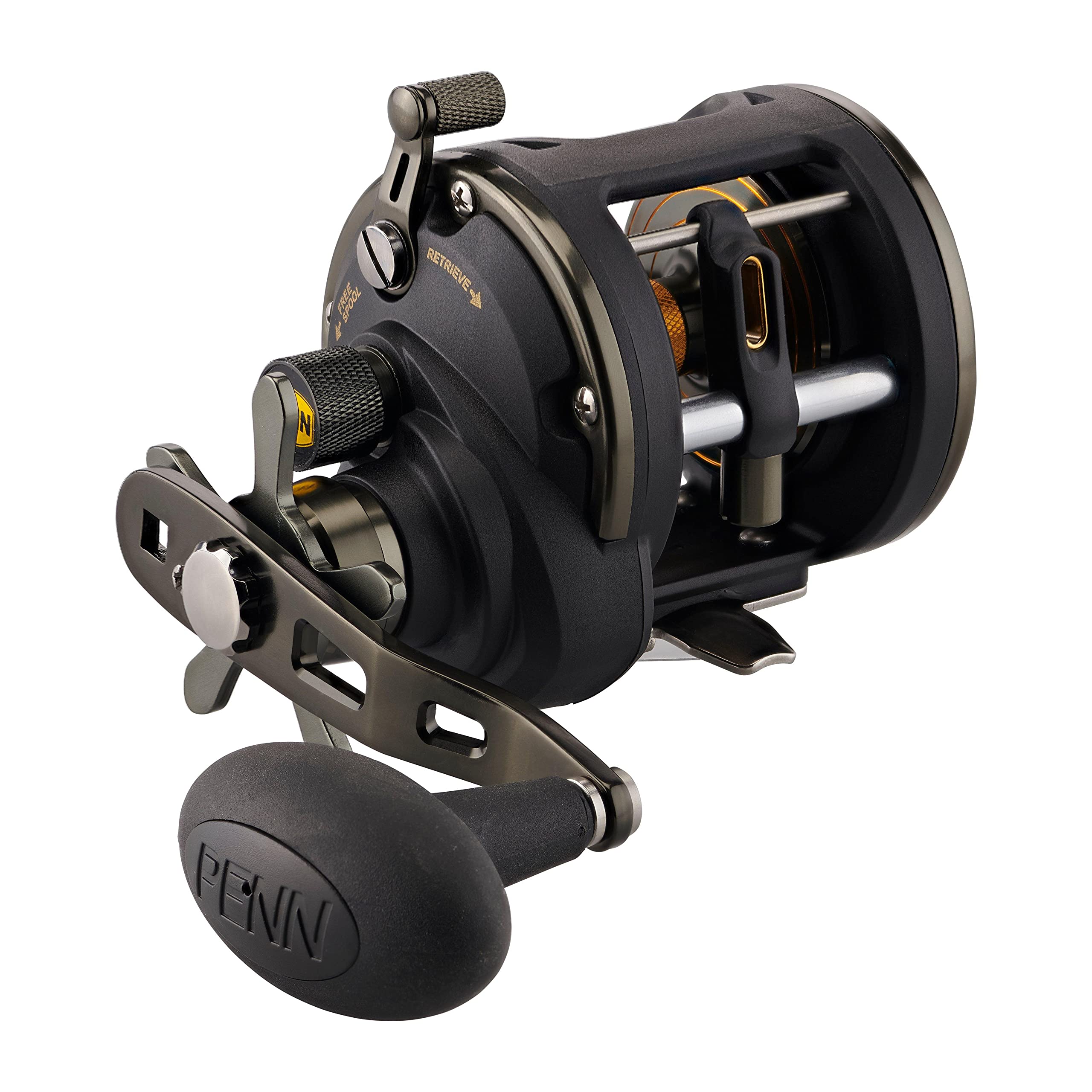 PENN Fishing SQL50LW Squall Level Wind , Black, 320Yd/50Lb