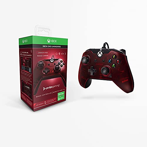 PDP Gaming Wired Controller: Crimson Red β Xbox One