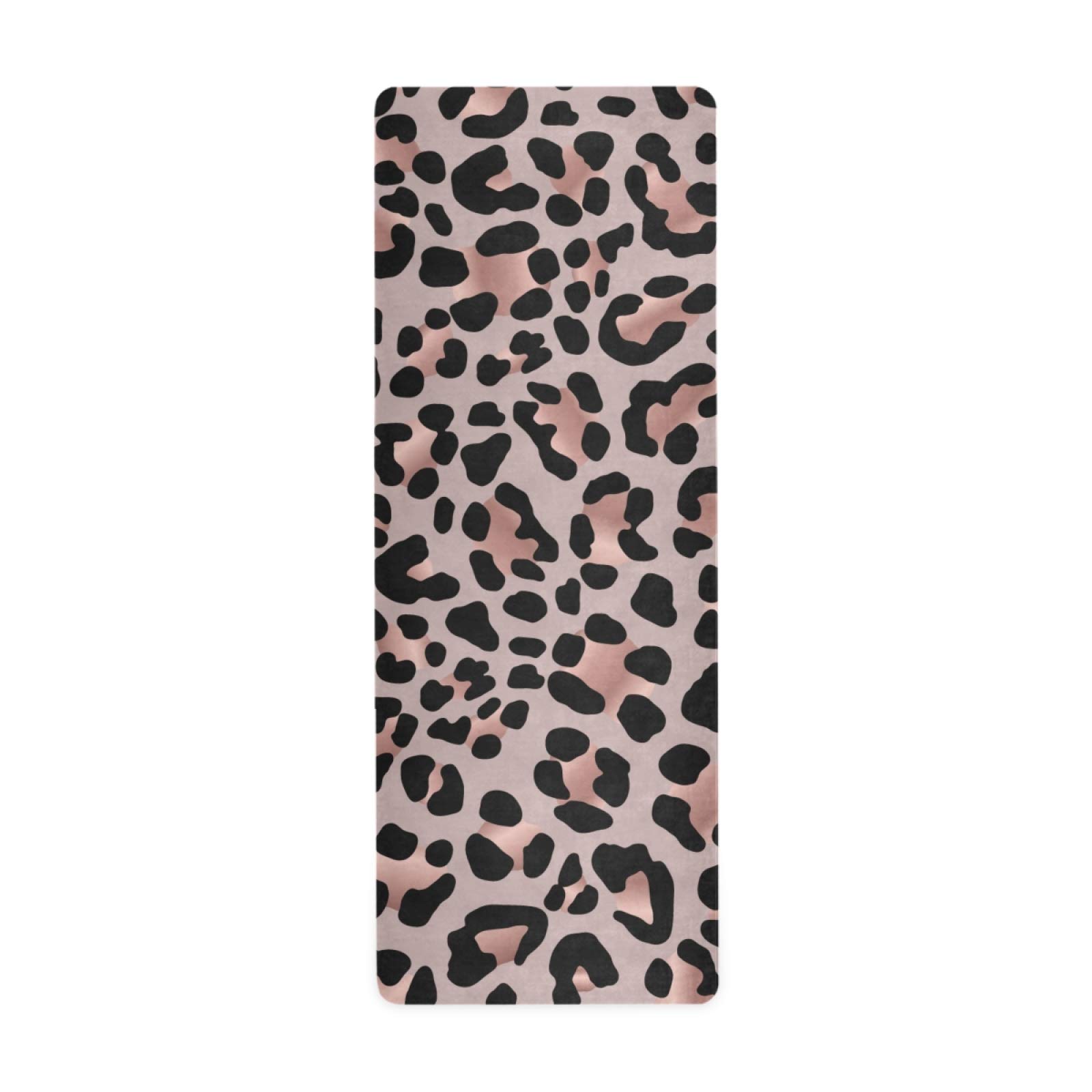 senya Rose Gold Leopard Yoga Mat Cover, Non Slip Exercise Mat High Performance Grip, Coming with Carry Bag(0rh3f)