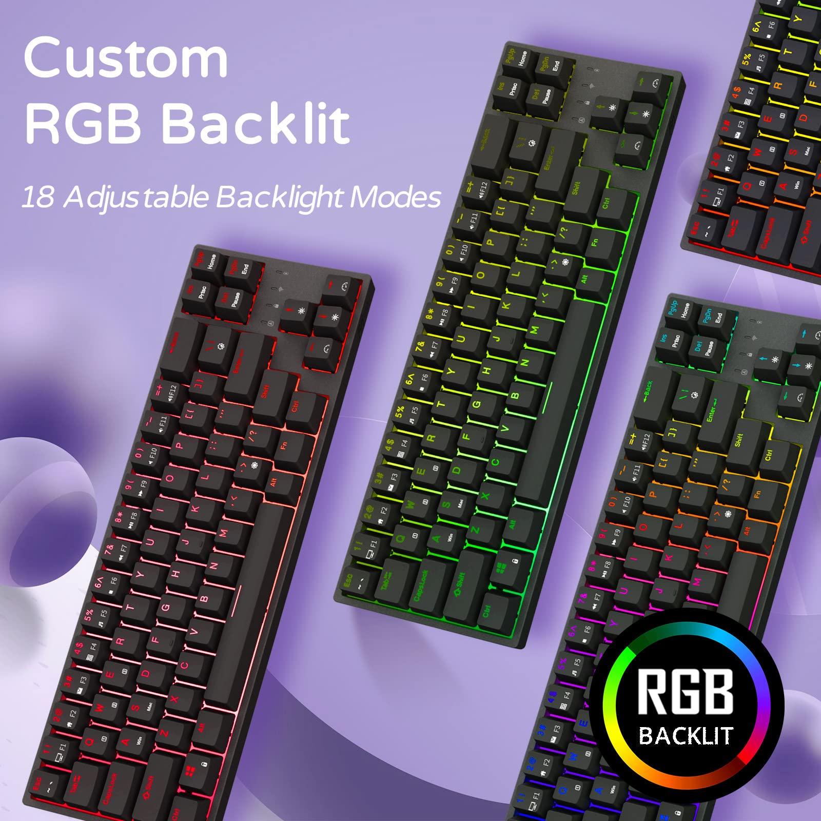 RK ROYAL KLUDGE RK68 Plus Wireless Mechanical Keyboard
