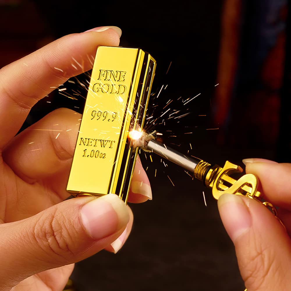 Permanent Flint Keychain,10000 Times Reusable Keychain Match, Keychain Lighter Waterproof Match,oil lighter, Cool Lighters, EDC Emergency Matchstick Survival(NOT OIL INCLUDED)