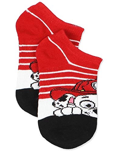 Paw Patrol Boys Girls 6 Pack No Show Socks (Shoe: 4-7 (Sock: 2-4), Paw Patrol Multi)