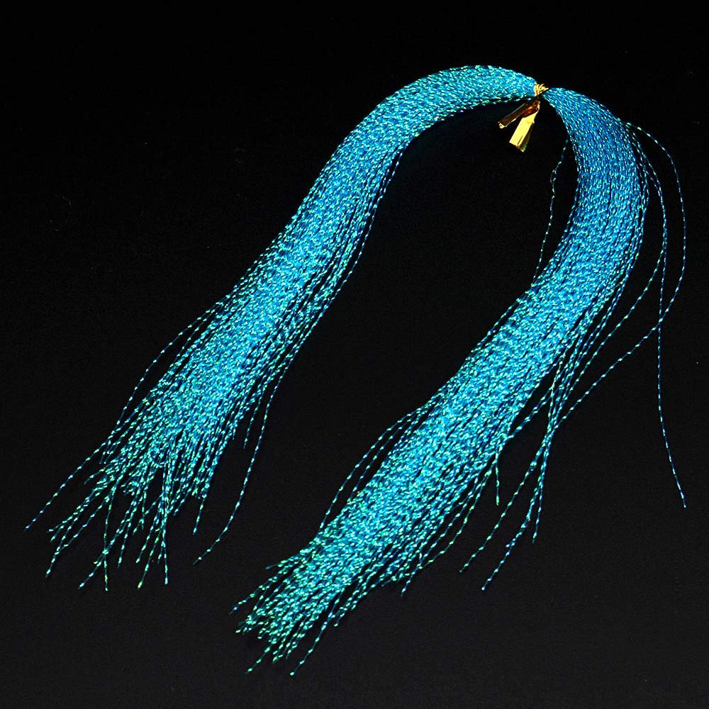 Zerlibeaful Crystal Flash Fly Tying Material Holographic Fishing Tying Making 100Pcs Box Tackle (Multicolor, One Size)
