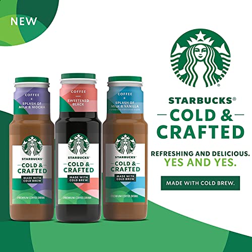 Starbucks Cold & Crafted Coffee, 3 Flavor Variety Pack, 11oz Bottles, (12 Pack)