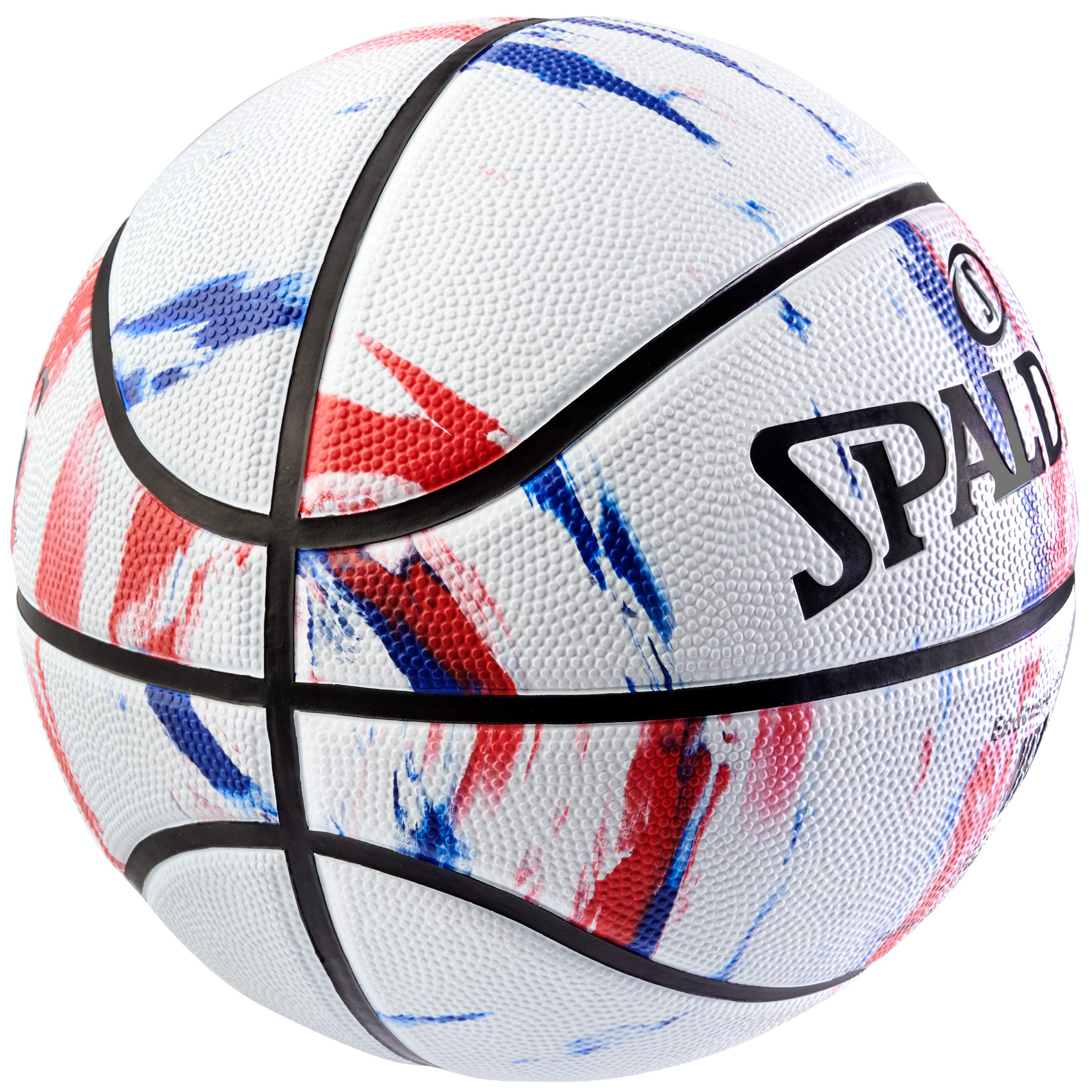 Spalding NBA Marble Series Red/White/Blue Outdoor Basketball 29.5"