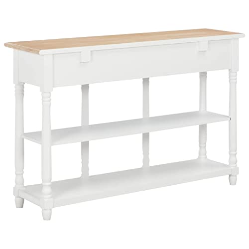 QJBSAVVA Console Table White 47.2"x11.8"x29.9" MDF,Corner Cabinet Side Tables Coffee Table Bedside Tables Suitable for Home, Office, Bedroom, Meeting Room
