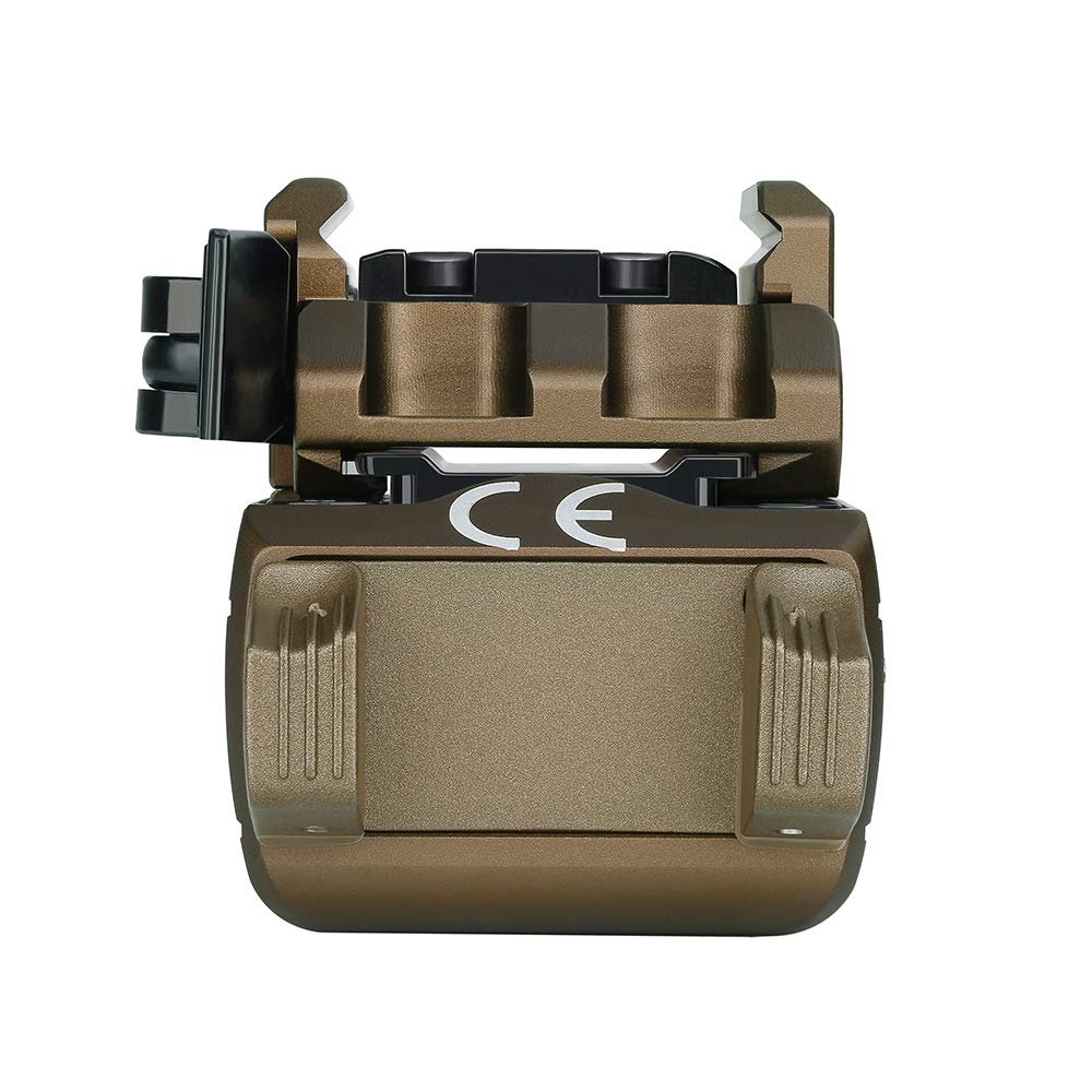 PL-MINI 2 VALKYRIE 600 Lumen modular weaponlight Rechargeable compact Subcompact pistol light, Build-in Lithium, magnetic charging, adjustable mount for Glock, Picatinny rail (Desert Tan (FDE))