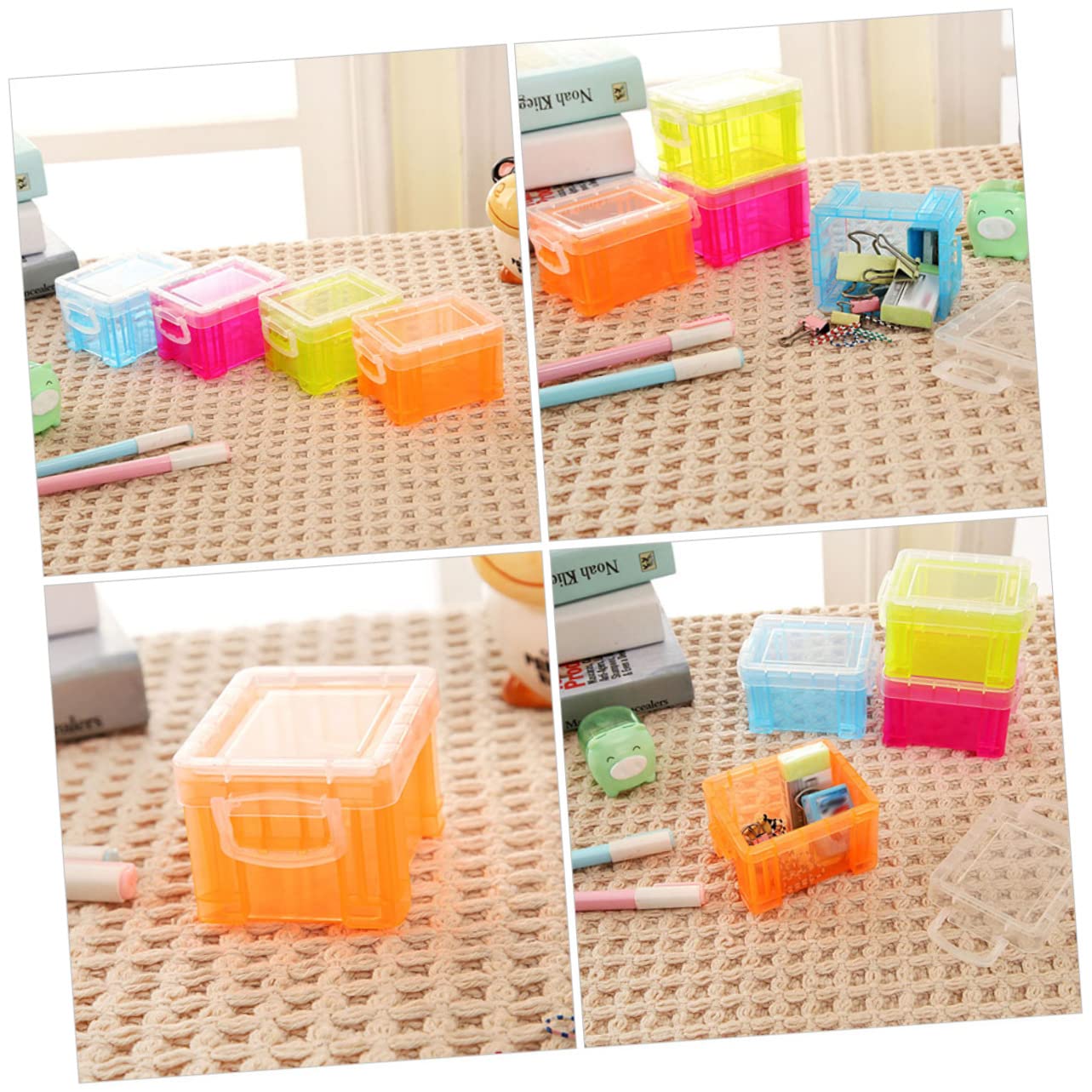 TEHAUX 6pcs Box Crafts Pp Plastic Small