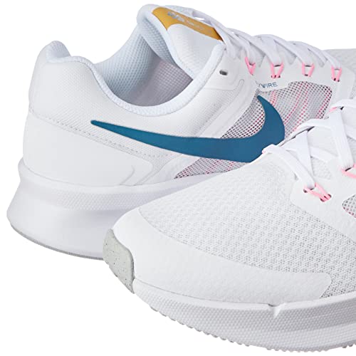 Nike Women's Run Swift 3 Sneakers, White/Aqua (Run Swift 3) Dr2698-100, 7.5