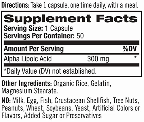 Natrol Alpha Lipoic Acid 300mg Capsules, 50 Count (Pack of 3)