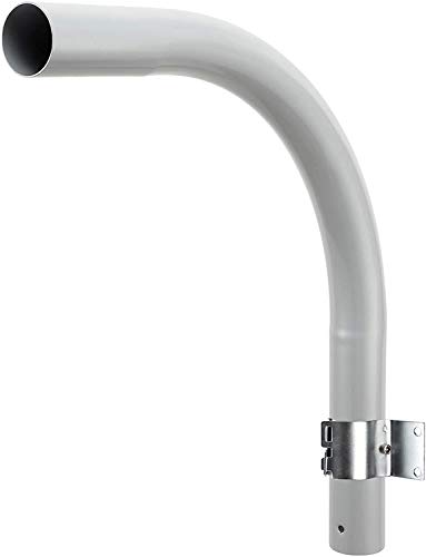 TORCHSTAR Area Light Mounting Arm, Sturdy Mounting Pole for LED Dusk to Dawn Barn Light, Outdoor Yard Light, Iron Housing, Silver Finish