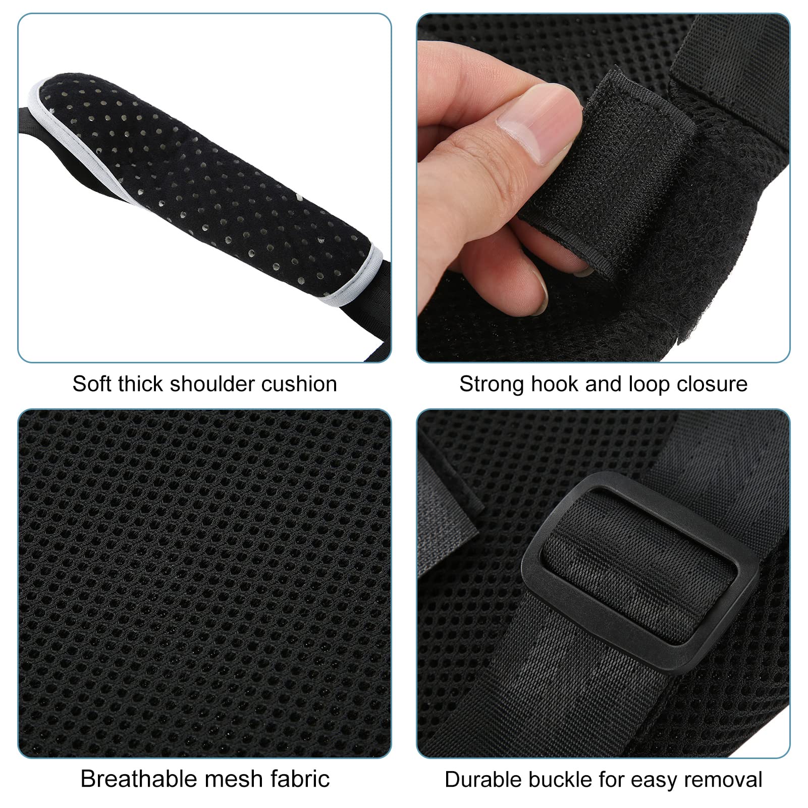 Yosoo Arm Sling, Adjustable Arm Support Brace with Strap and Waistband Shoulder Immobilizer Strap to Relieve Pain and Prevent Injuries, Universal for Left and Right Arms