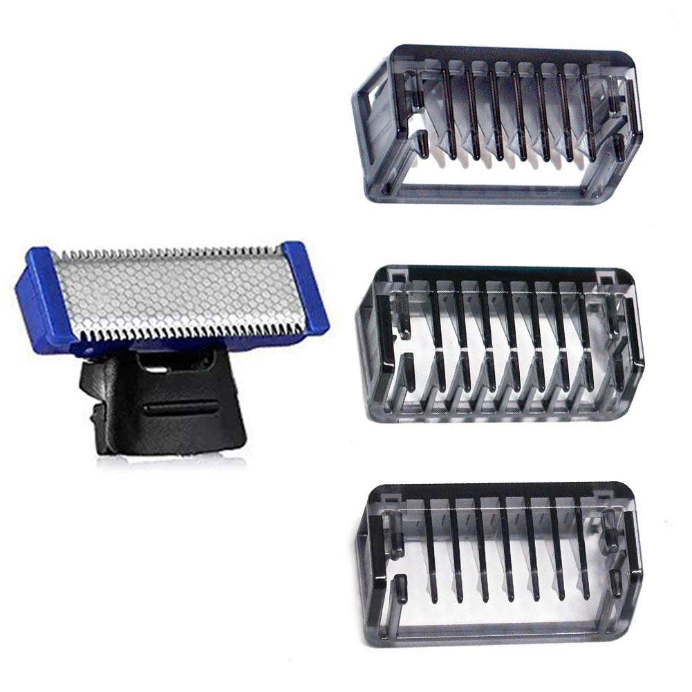 Shaver Comb 3 PCS for Solo Men's Full Body Electric Shaver Trimmer Comb Solo Shaver Replacement Comb 1.3.5mm with Cleaning Brush(3comb+Brush)