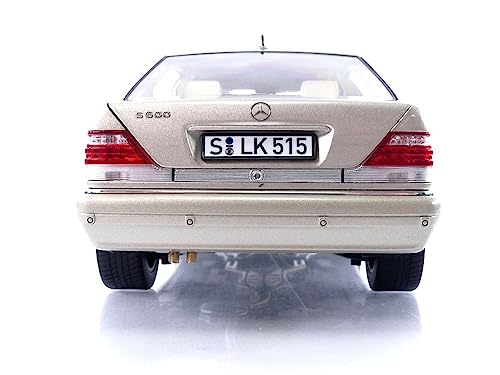 Norev 1997 S600 Smoke Silver Metallic 1/18 Diecast Model Car 183723