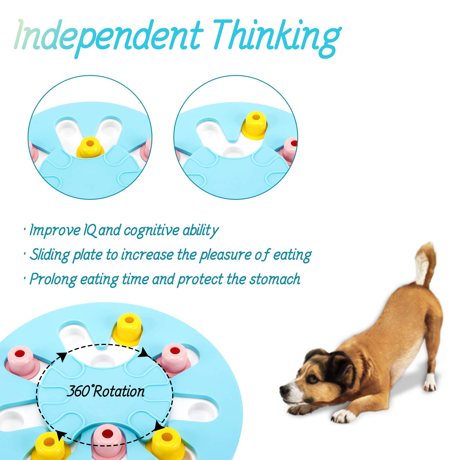 Sparkfire Dog Puzzle Toy for Puppy Dog Smart Beginner, Advanced Slow Feeder Dog Games to Improved Dog's IQ