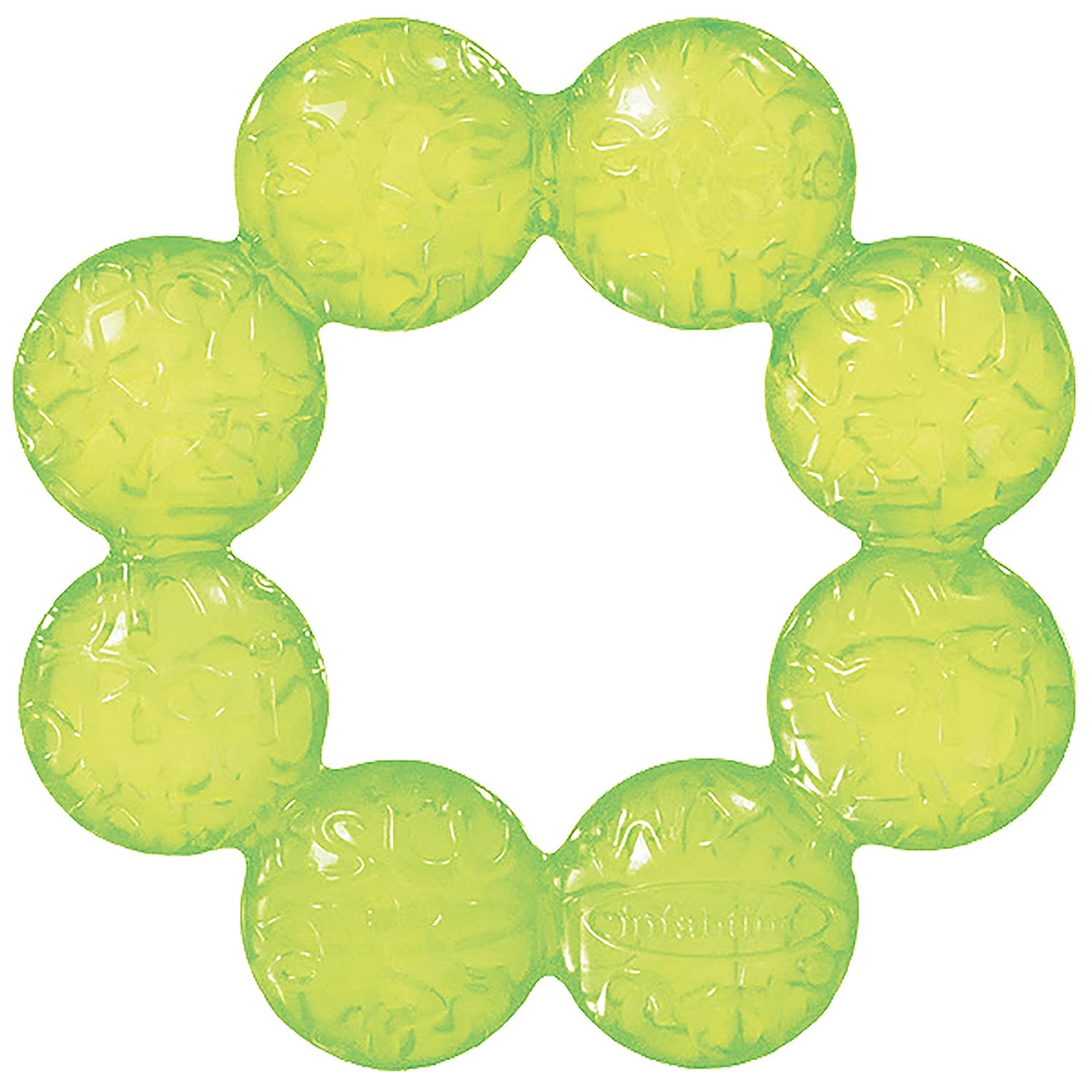 Nuby IcyBite Soother Ring Teether, Green 2 Count