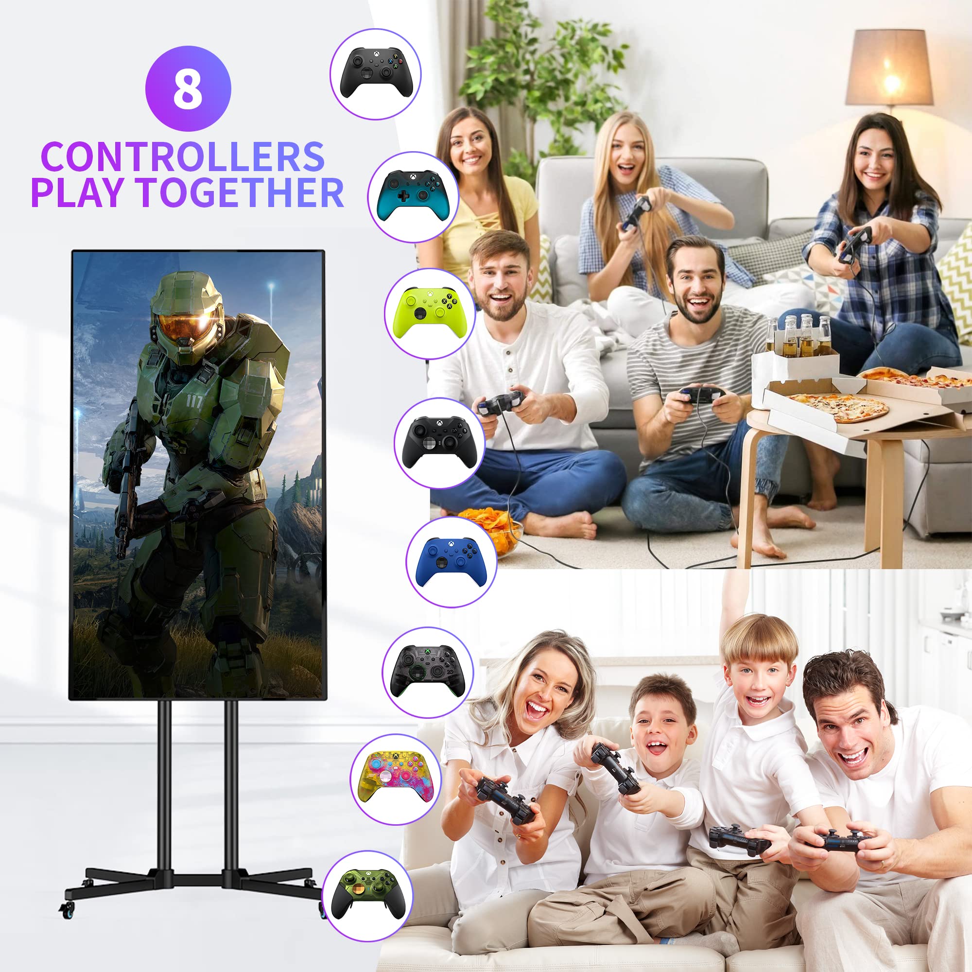 pojifi Xbox Wireless Adapter Upgrade Version for Windows 10/8/7 Compatible with Xbox One Controller, Xbox One X, Xbox One S and Elite Series Controller