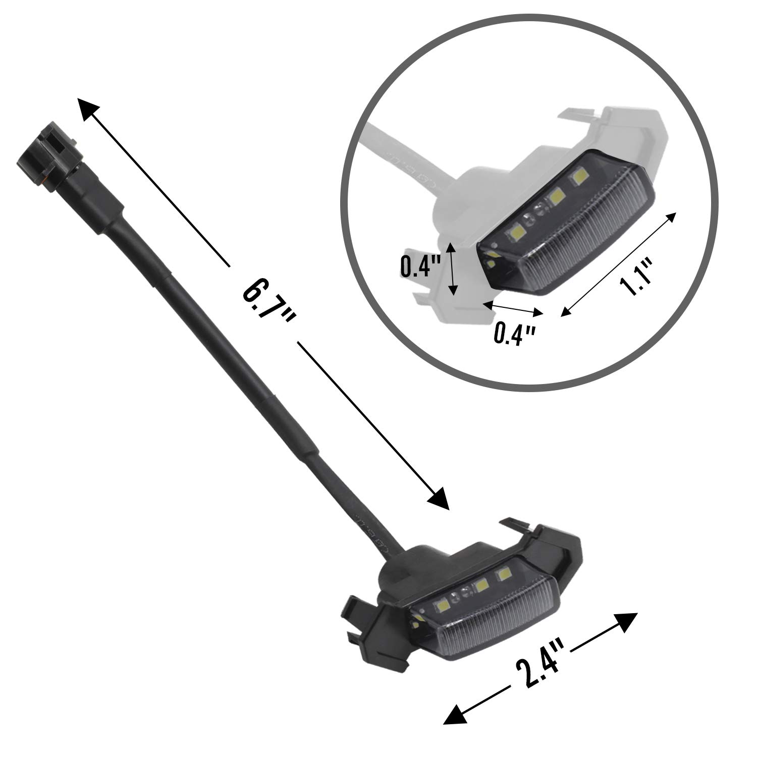 Seven Sparta 4 PCS Grill Led Lights with Fuse Adaptor Compatible with 2016-2023 Toyota Tacoma TRD PRO OEM Front Grille, Not Compatible with Tacoma Off Road & Sport (Amber Light with Black Shell)
