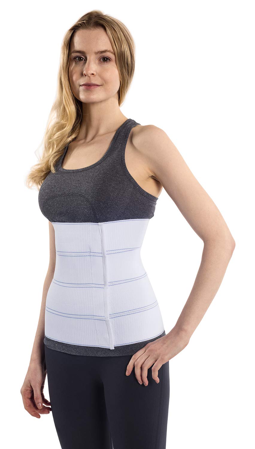 NYOrtho Abdominal Binder Lower Waist Support Belt - Compression Wrap for Men and Women MADE IN USA (45" - 60") 4 Panel - 12"