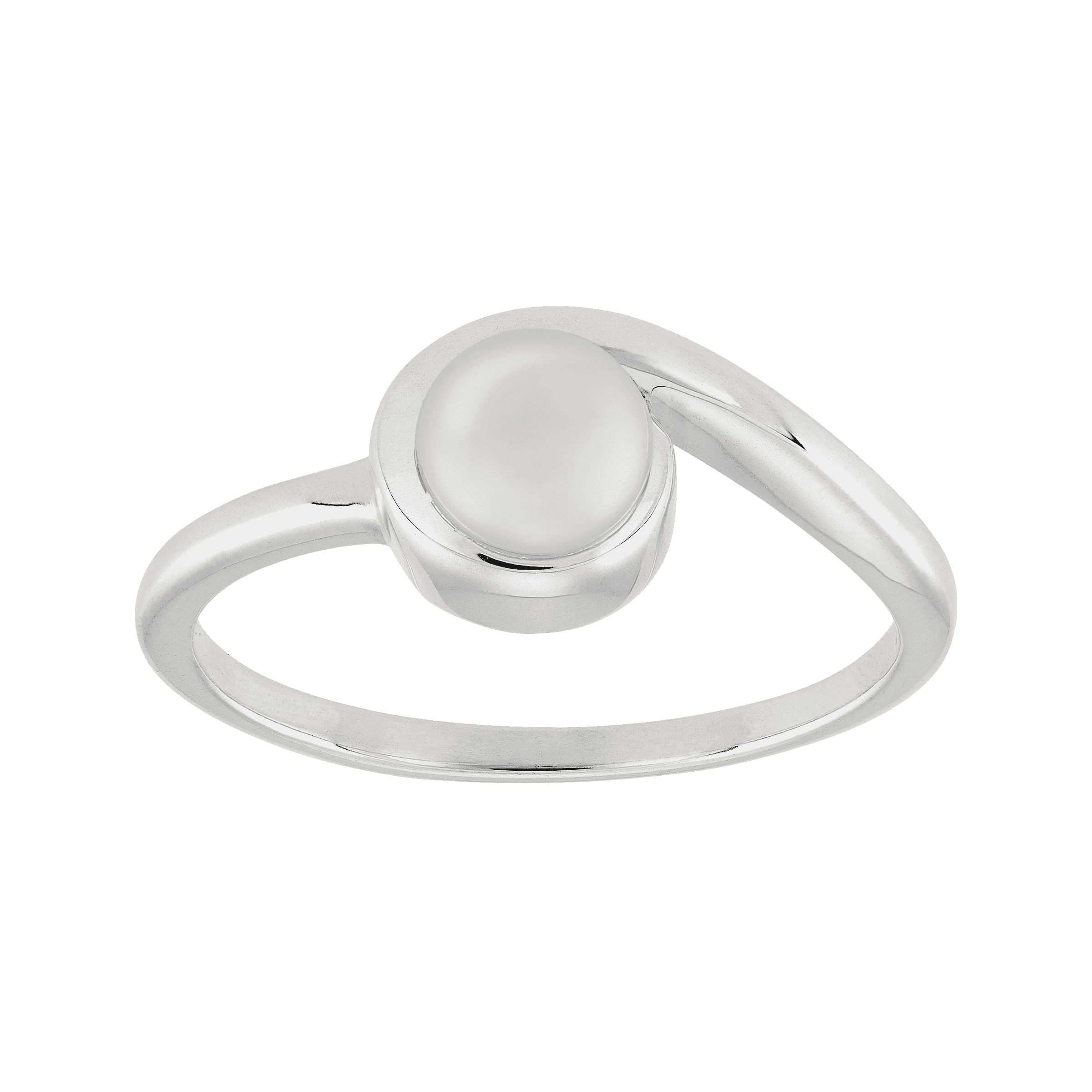 Silpada 'Another Trip Around the Sun' 5 mm Freshwater Cultured Pearl Ring in Sterling Silver, Size 7 Size 7
