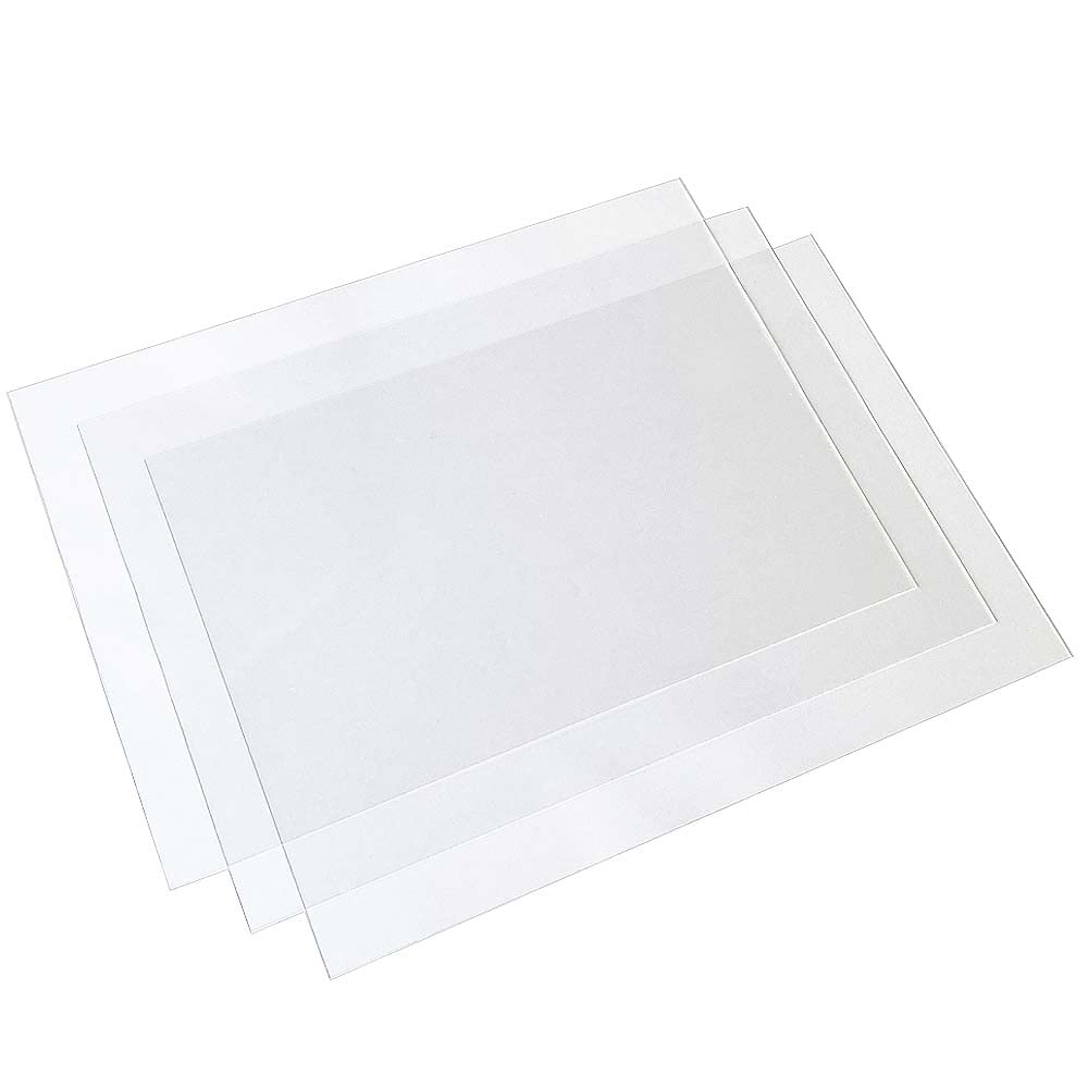 ナカトシ産業株式会社 A4 Size Shrink Plastic Sheet for All Ages, 8.3 × 11.7 inces / 210mm × 297mm, 3 Sheets, Japan Made Creative Craft DIY Ornaments, High Transparency and Thick Type (0.4mm)