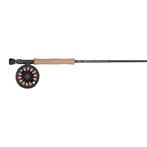 PENN Fishing Battle Fly Reel and Fishing Rod Outfit Combo, Black, 8wt, BTLFLY8WT90