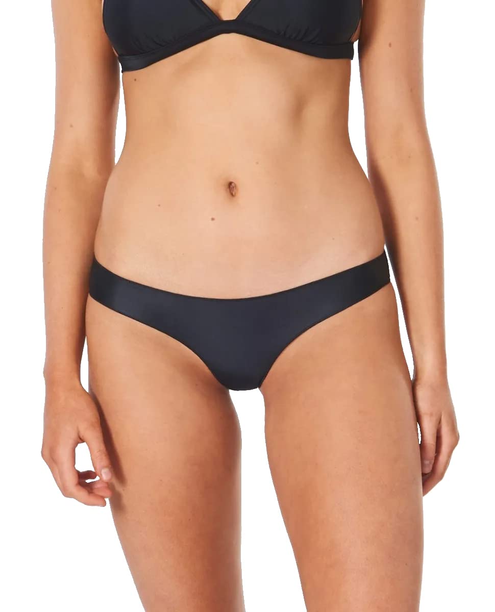 Rip Curl Women's Standard Bikini Bottoms, Black, M