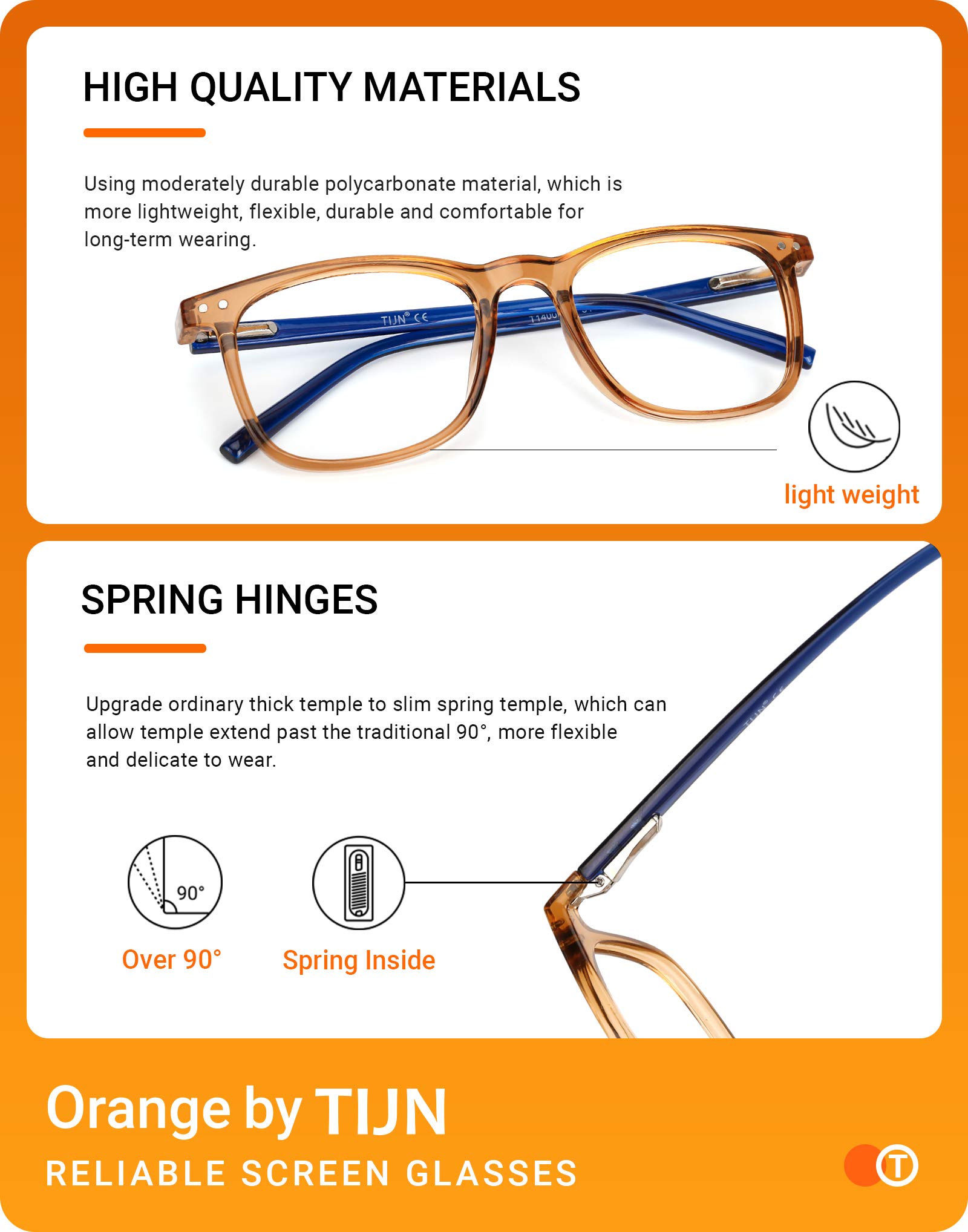 TIJN Blue Light Glasses for Teens 2 Pack Square Lightweight Computer Screen Glasses for Women Men Anti Eyestrain (06-Black+Whisky Tortoise(2 Pack))