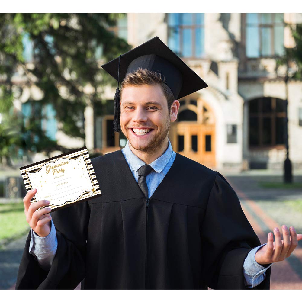 Omgouue Graduation Party Supplies Invitations with Envelopes 2024,Grad Congrats Announcements 32Ct