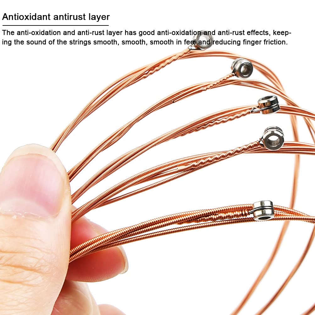 TIMESETL Guitar Accessories Kit Guitar Tool Changing Kit Include Acoustic Guitar Strings, Tuner, Capo, String Winder, Picks, Pick Holder, Bridge Pins, Nuts & Saddles, Finger Protector, Finger Picks