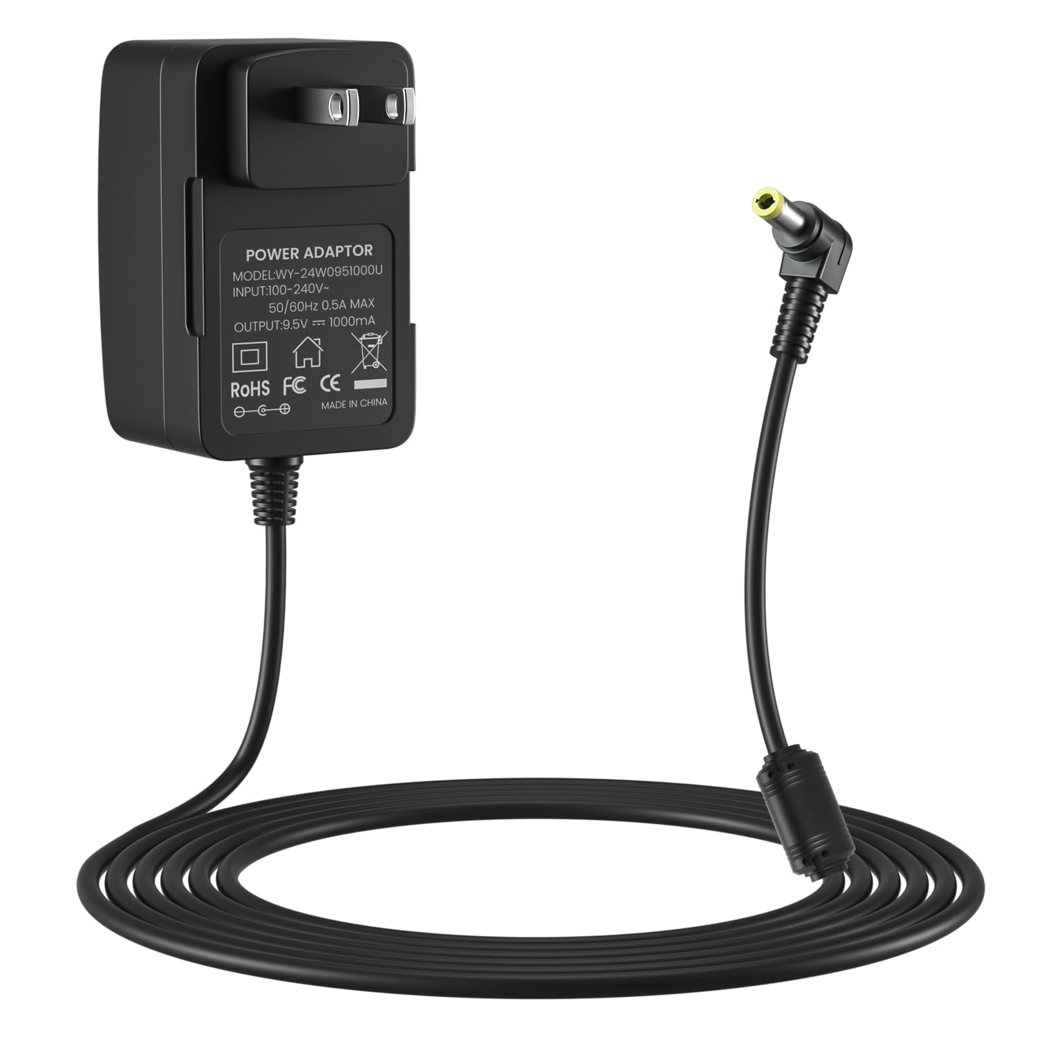 XXSZHY 9.5V AC/DC Adapter for Casio Power Supply Charger for Casio Piano Keyboard - Only Compatible for Listed Models (8.2 Ft Long Cord) (9.5v 1a)