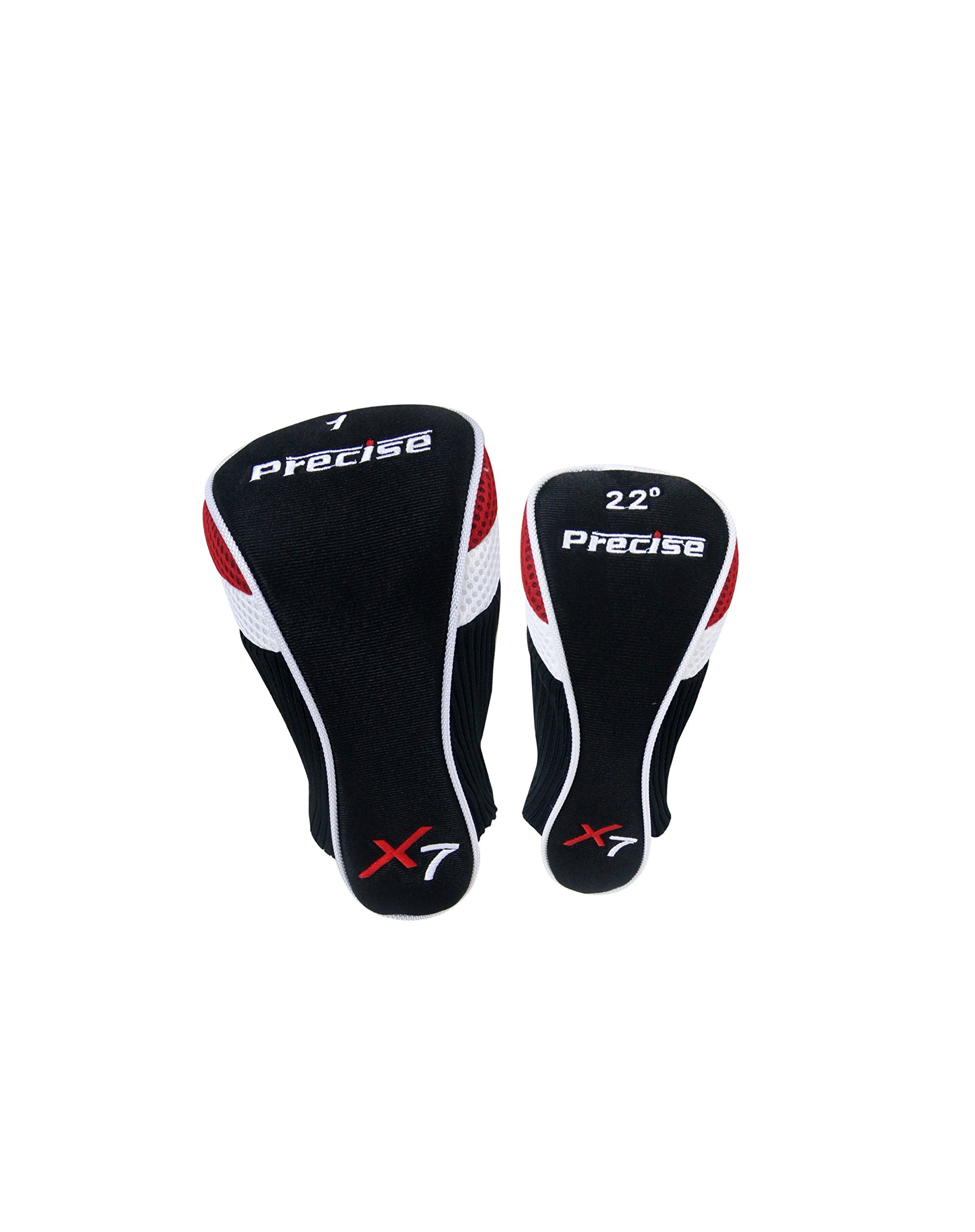 Precise X7 Junior Complete Golf Club Set for Children Kids - 3 Age Groups Boys & Girls - Right Hand & Left Hand! (Red Ages 6-8, Left Hand)