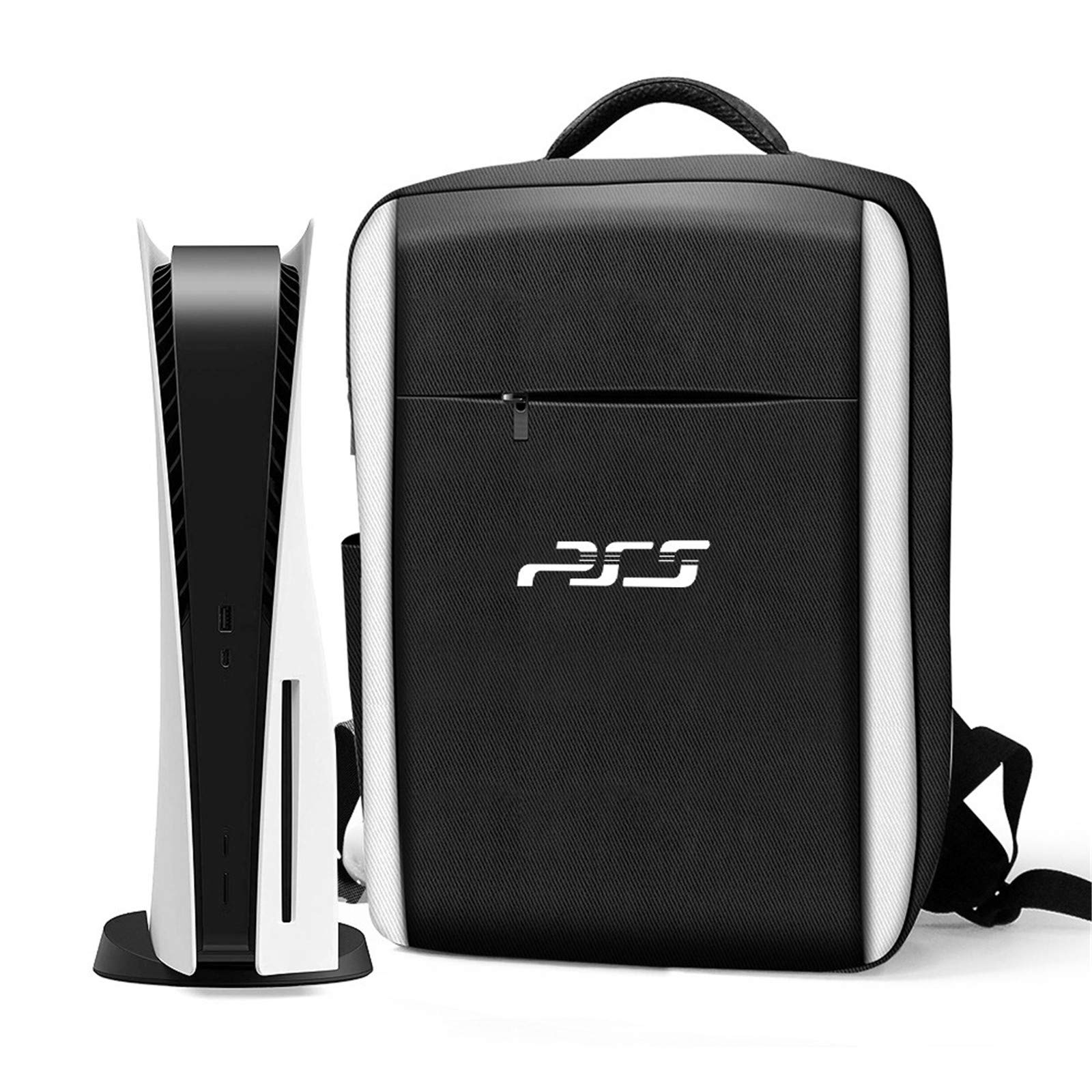 spolis Carrying Case for Ps5, Console Carrying Case compatible with Playstation 5 and Digital Edition,Travel Bag for Playstation Controller