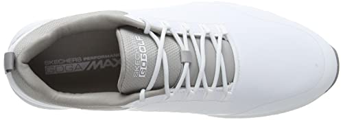 Skechers mens Elite 4 Waterproof Golf Shoe, White/Gray Victory, 10 Wide US