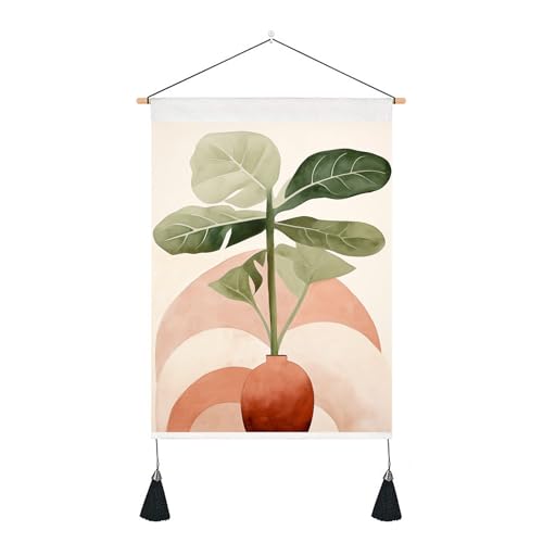 NAYIRI sage green wall art,eucalyptus wall hanging,Boho greenery wall art set printable, modern mid century plant art prints, terracotta wall art, abstract greenery art