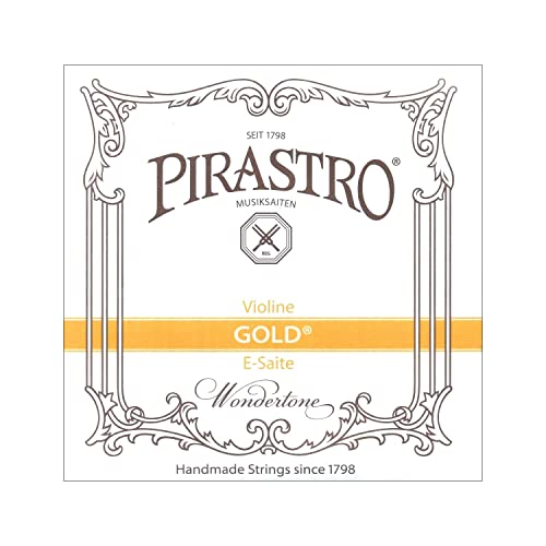 Pirastro Gold Label 4/4 Violin E String - Medium - Steel - Ball End