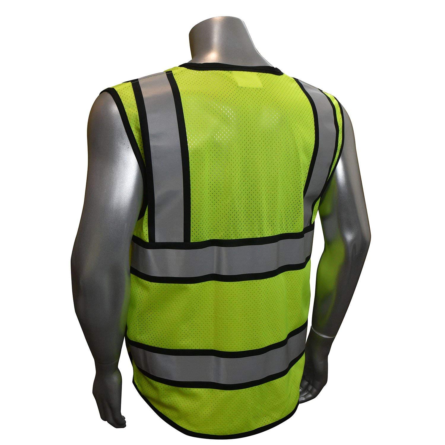 REXZUS (B Engineer Safety Vest, High Visibility Reflective Safety, Vest Mesh with Zipper and pockets (Yellow, Medium)