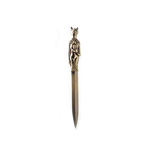 RY DISPLAY Metal Ancient Egyptian Totem Letter Opener Creative Office Gift for Historian Or Archaeologist ((Bronze) Anubis)
