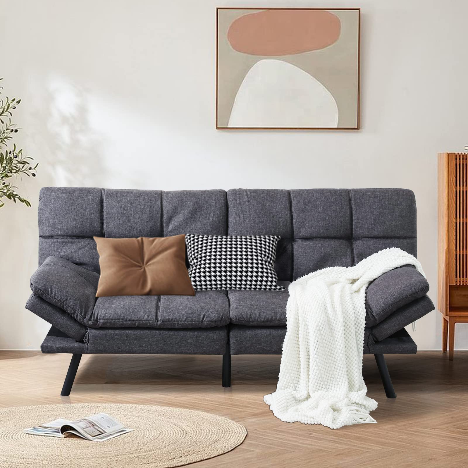 Opoiar FA-DGY-NEW Sofabed, Dark Grey