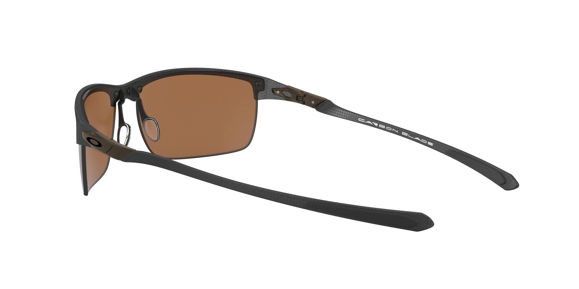 Oakley Men's OO9174 Blade Rectangular Sunglasses, Matte Carbon Fiber/Prizm Daily Polarized, 66 mm