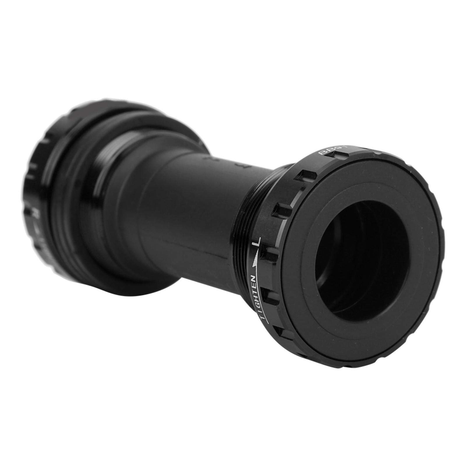Shipenophy Bike Hollow Press-in Type Thread Bottom Bracket Accessory Road Mountain Bicycle Bike Bottom Bracket for Mountain Road Bicycle(Black)