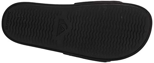 Quiksilver Men's Sandal, Black/Grey/Black Rivi Slide Adjust, 12