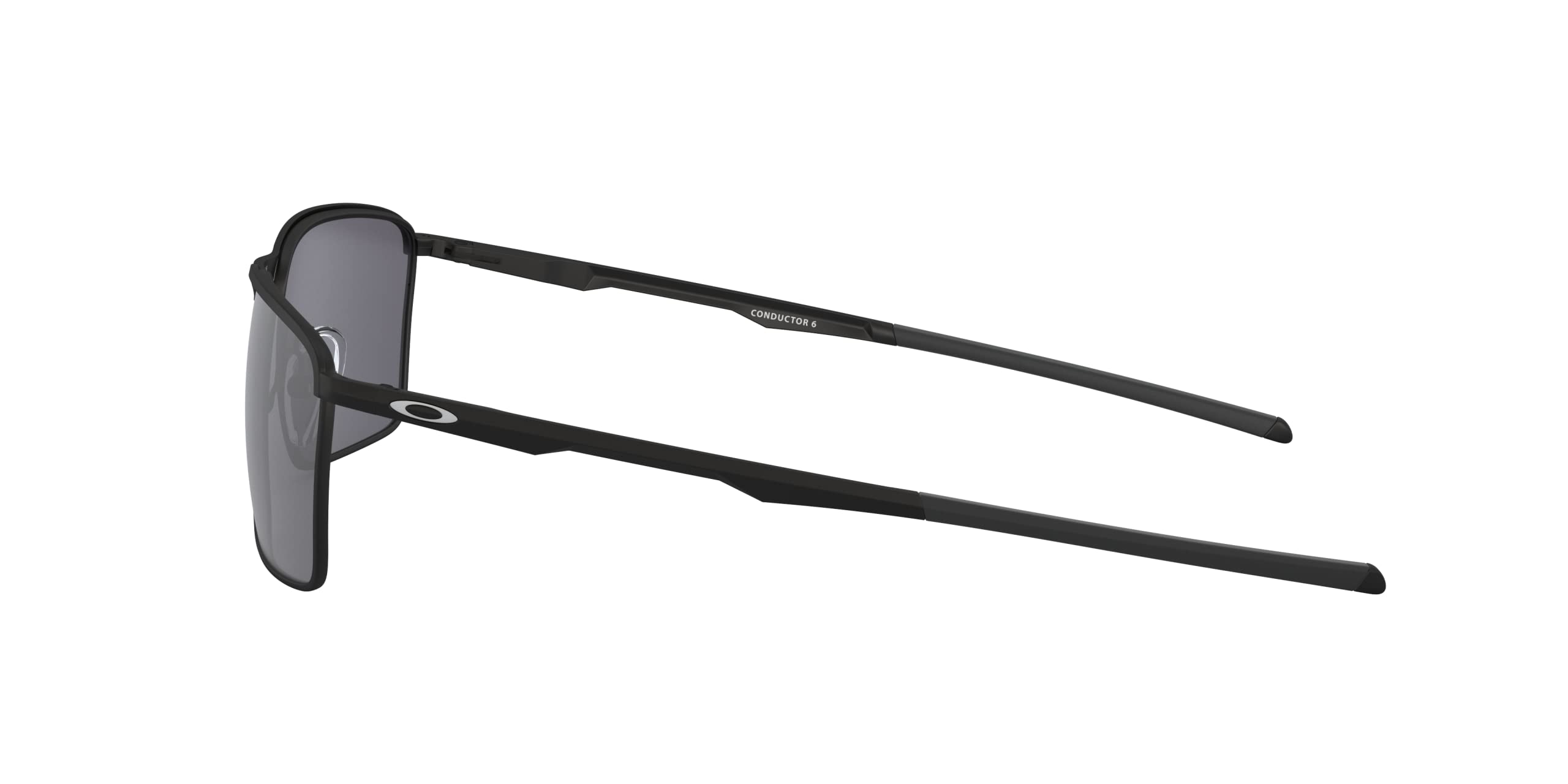 Oakley Men's Oo4106 Conductor 6 Aviator Sunglasses, Matte Black/Black Iridium, 58 mm