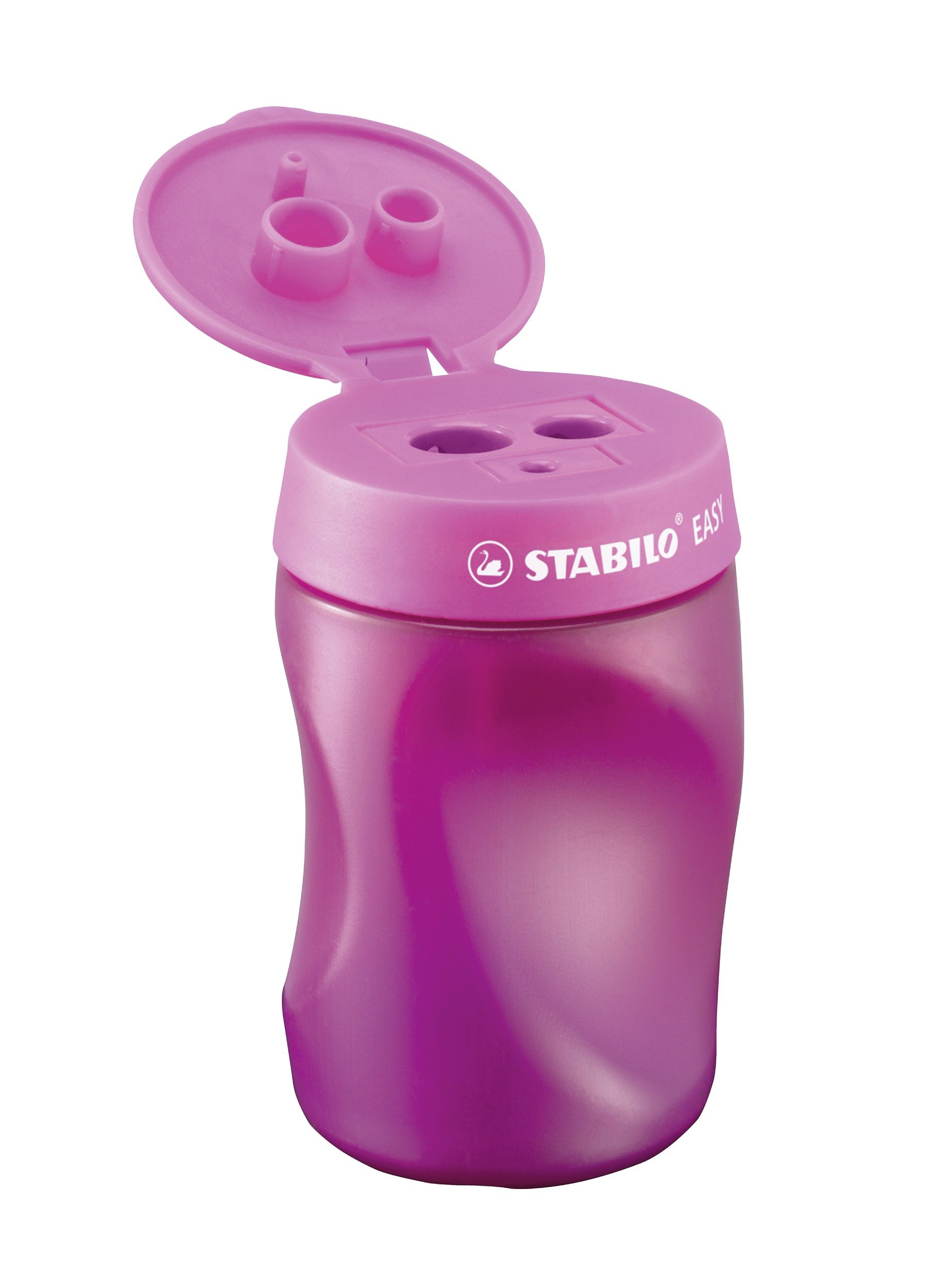 STABILO Handwriting Pencil EASYgraph S School Set - Right-Handed - Pencil x 2 + EASYsharpener + EASYeraser - pink