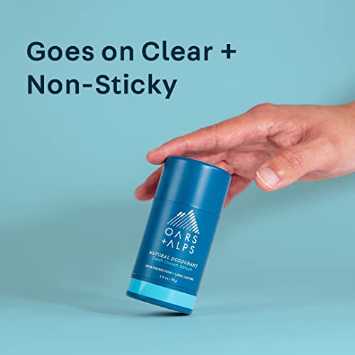 Oars + Alps Aluminum Free Deodorant for Men and Women, Dermatologist Tested and Made with Clean Ingredients, Vegan, Travel Size, Fresh Ocean Splash, 1 Pack, 2.6 Oz