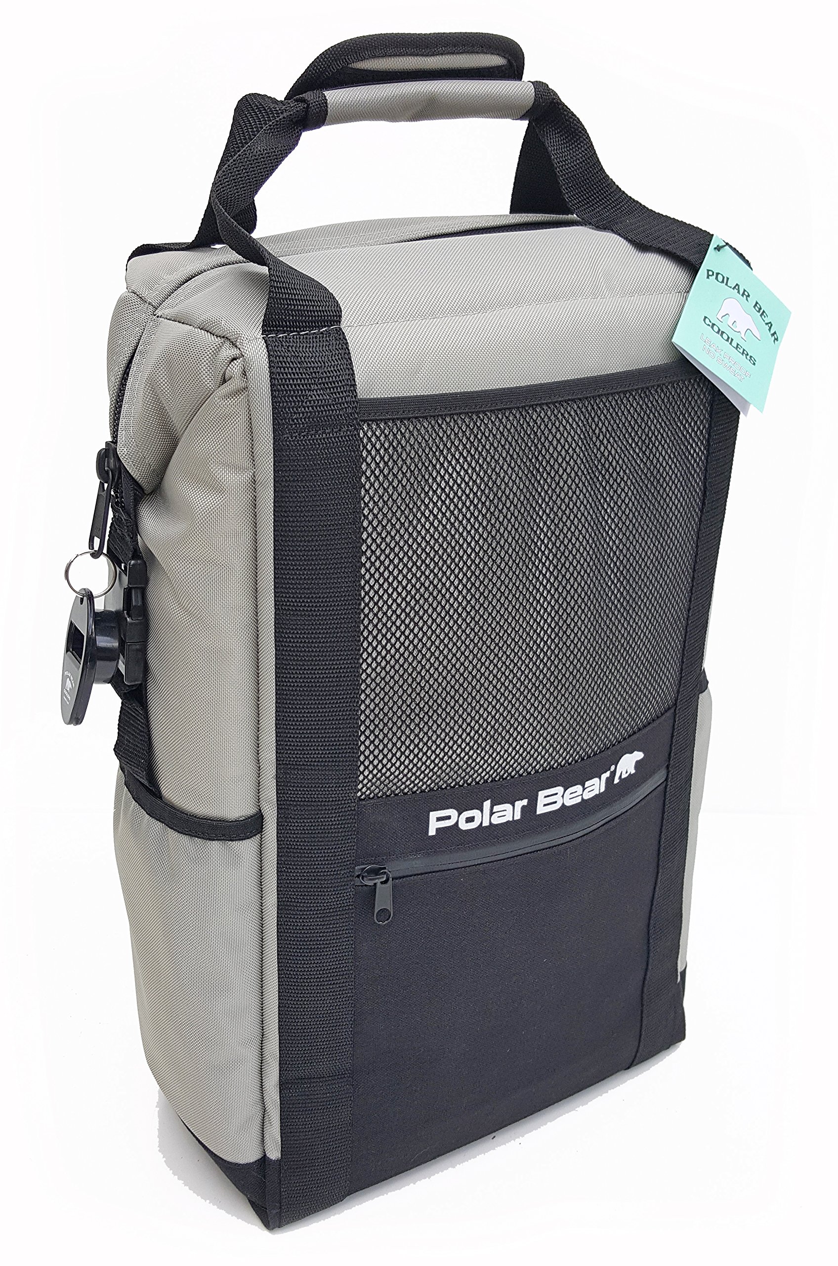 Polar Bear Coolers Back Pack Cooler, Silver, 18 Pack (PB 290)